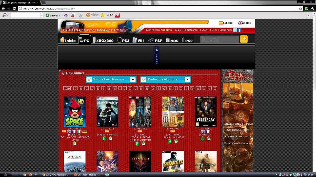 como descargar juegos para pc u otros de gametorrent - YouTube