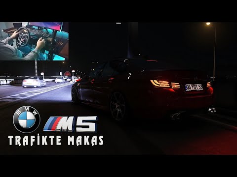 Bmw F10 M5 ile Yoğun Trafikte Makas Atma