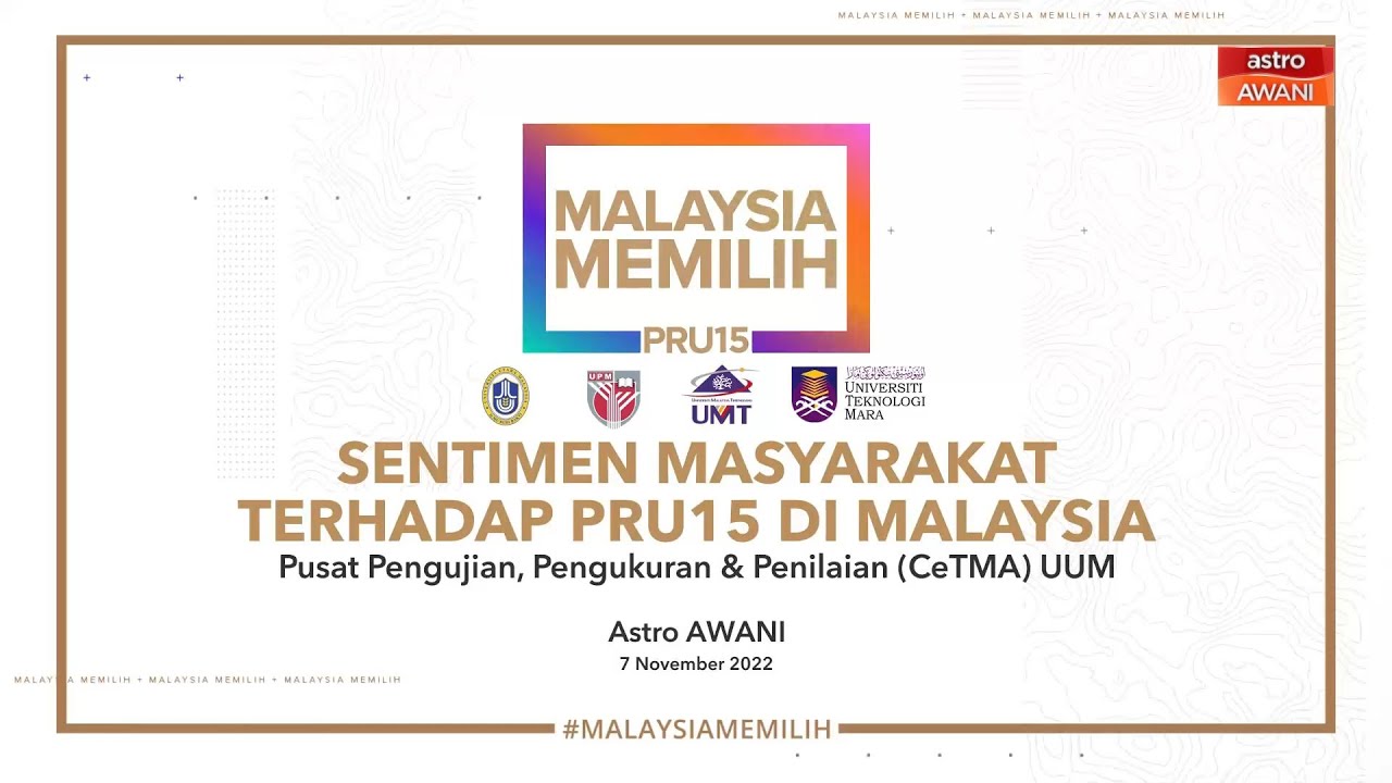 [INFOGRAFIK] Sentimen masyarakat terhadap PRU15 di Malaysia - YouTube
