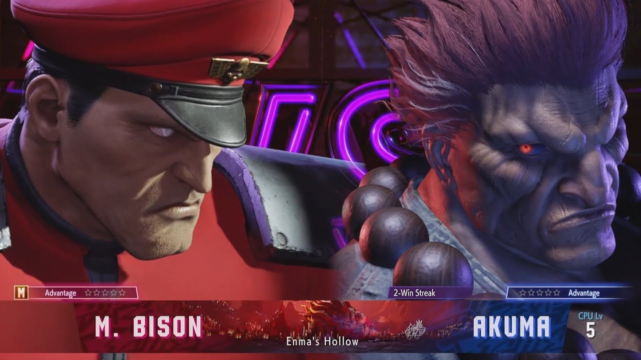 Street Fighter 6 M Bison VS Akuma - YouTube