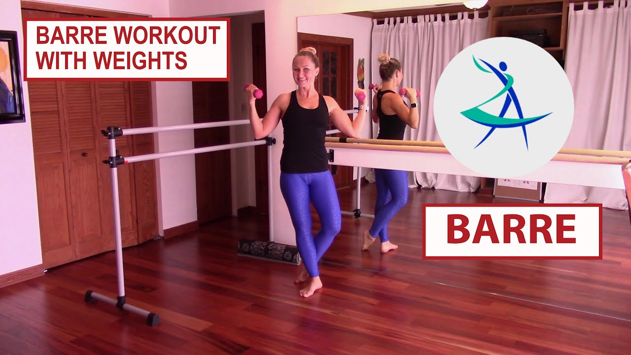 Barre sculpting workout with weights - YouTube