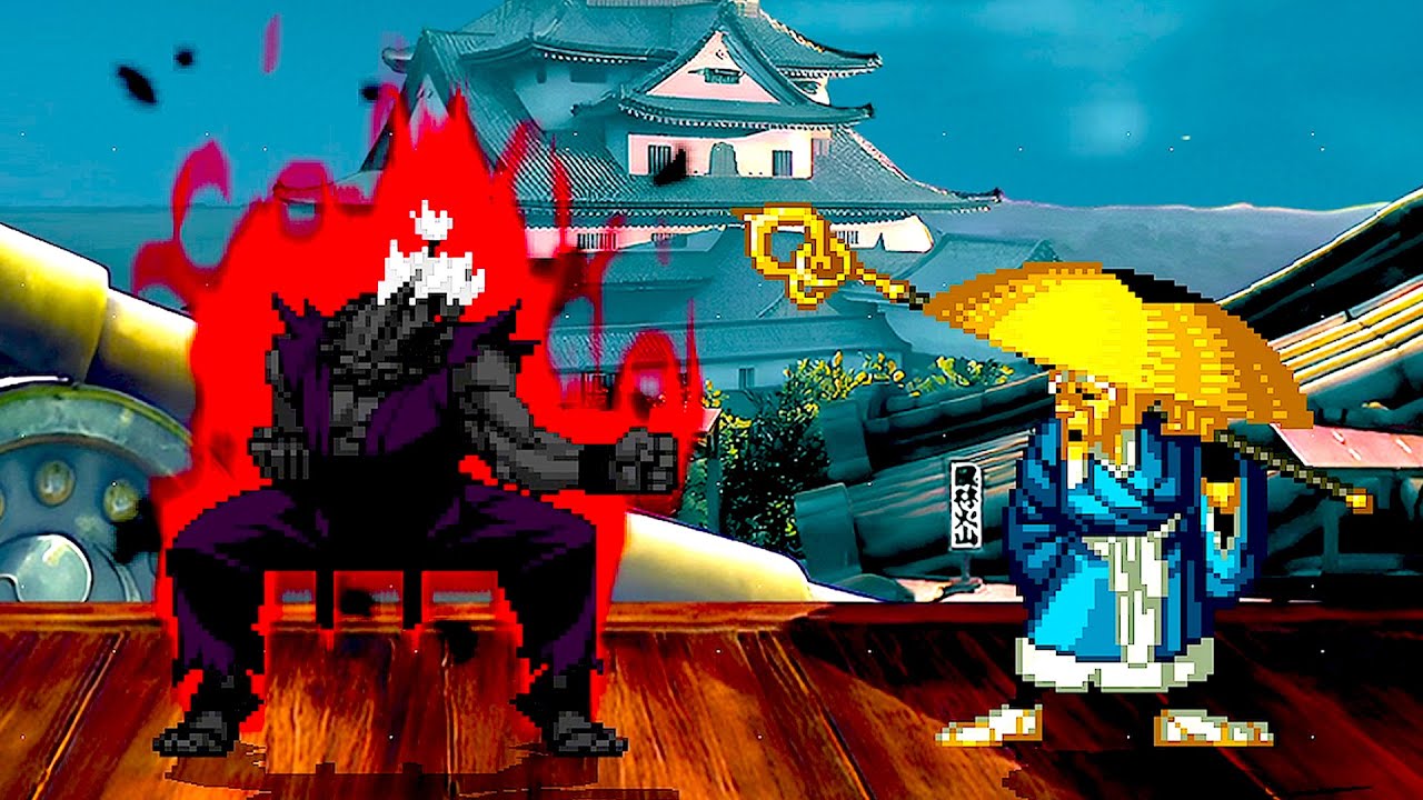 Shin ONI (Akuma) vs NICOTINE (Samurai Shodown) - Dark Powers - YouTube