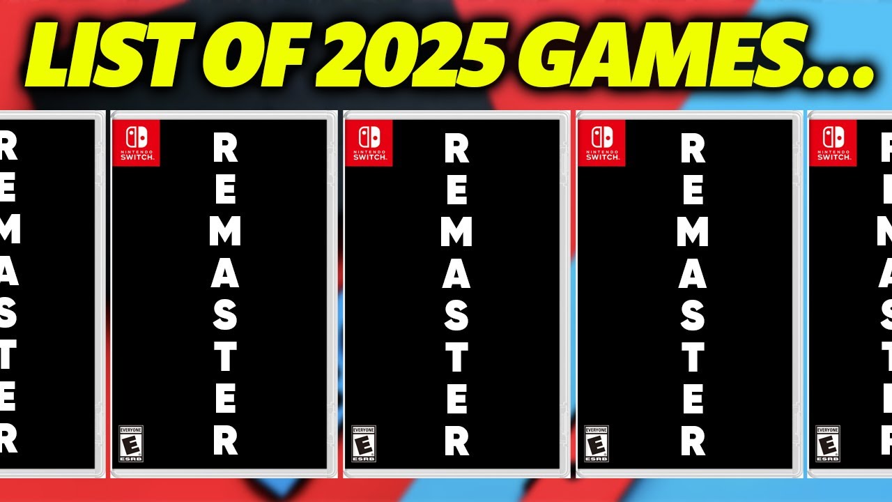 CRAZY LEAK! TONS of Nintendo Switch Remasters Coming in 2025 - YouTube
