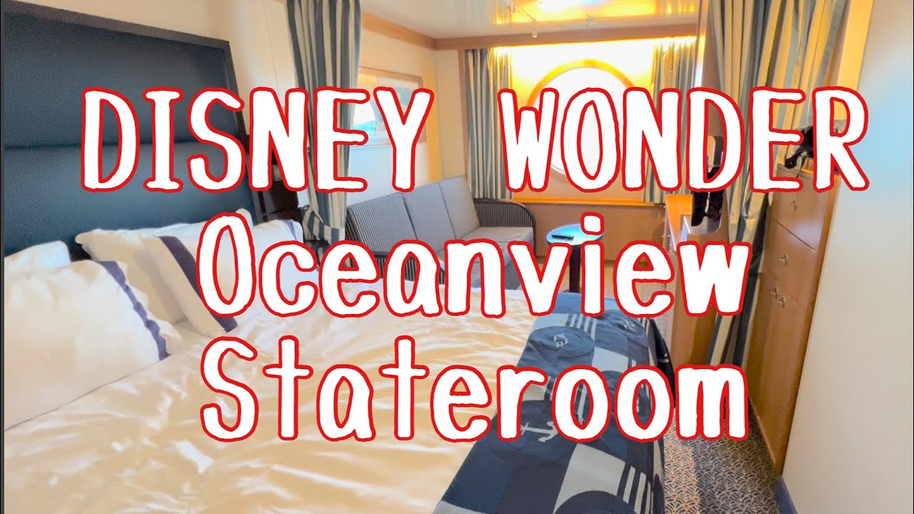 DISNEY WONDER FULL ROOM TOUR Oceanview Interior Stateroom DCL Alaska ...