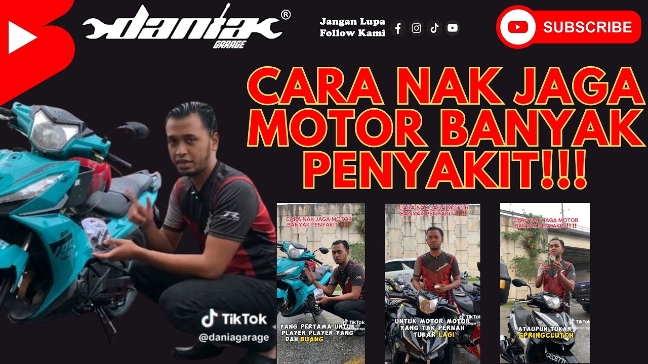 3 Tips Penjagaan Motor vf3i - YouTube