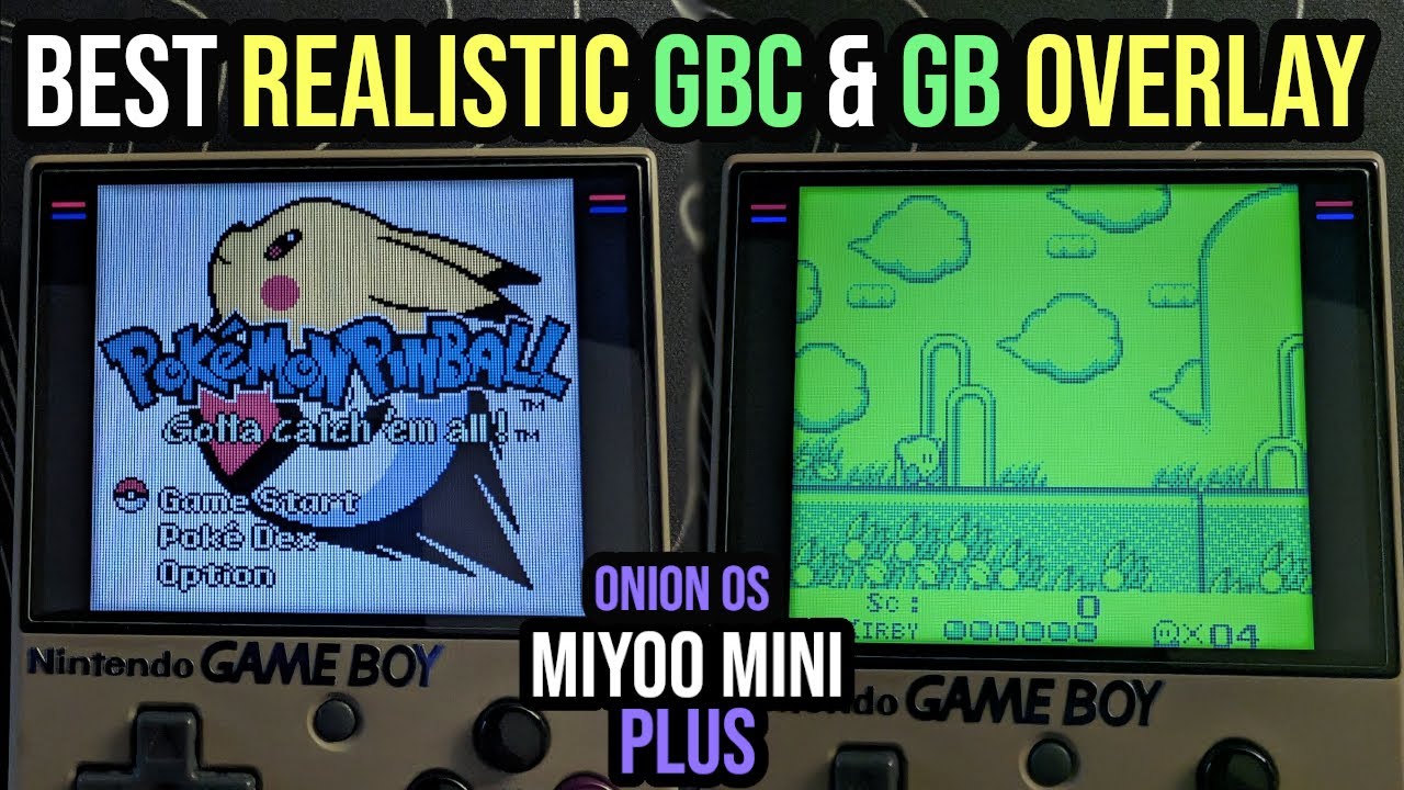 Best Realistic Game Boy & Game Boy Color Overlay - Miyoo Mini Plus ...