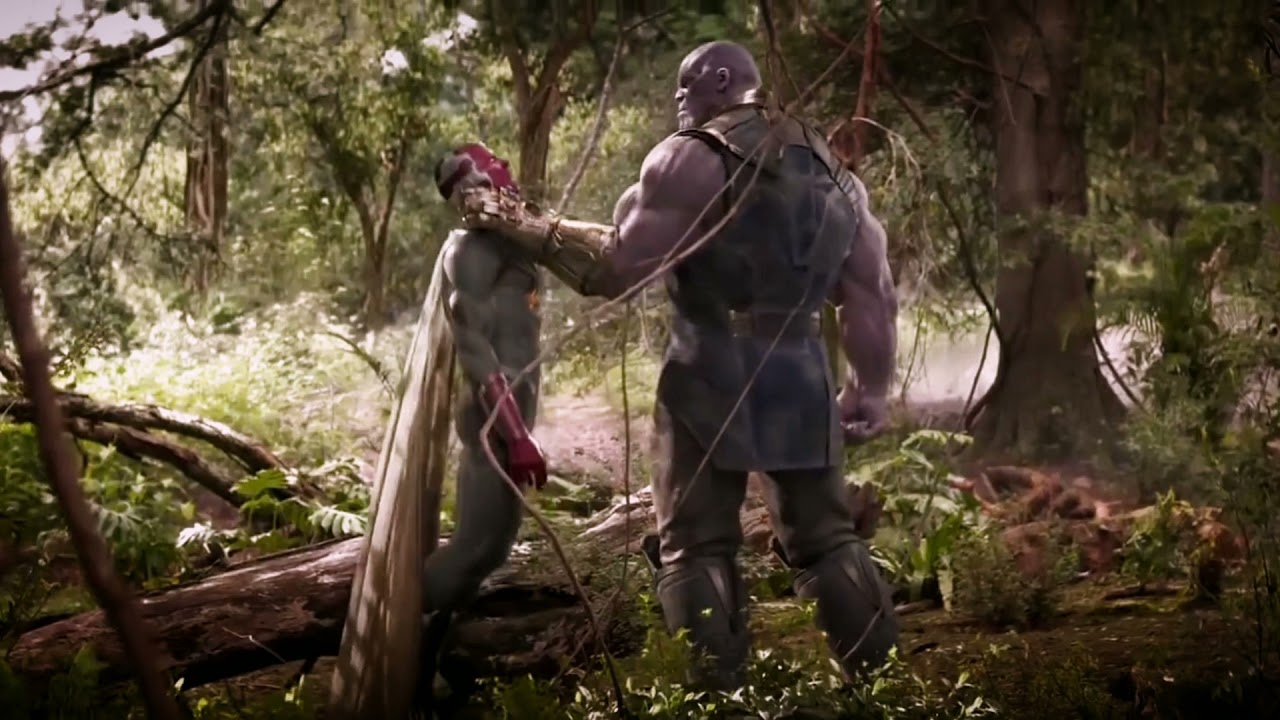 Thanos kills Vision & Vision kills Thanos - YouTube