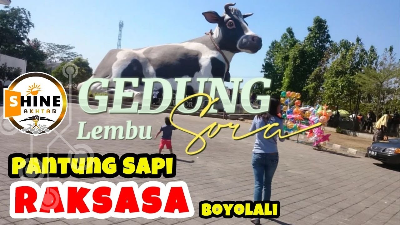 Megahnya Patung Sapi Raksasa Gedung Lembu Sora Boyolali - YouTube