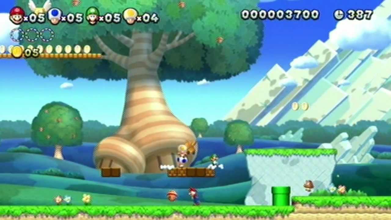 New Super Mario Bros. U [1] (5 Players) - YouTube