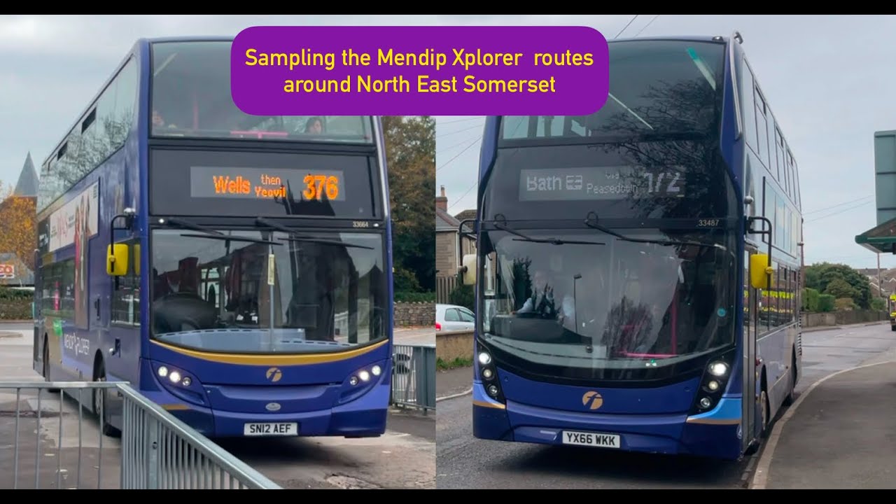 Sampling the Mendip Xplorer routes from First. - YouTube