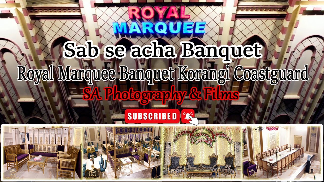 Royal Marquee Banquet[Korangi Coastguard] Its sabir vlogs - YouTube
