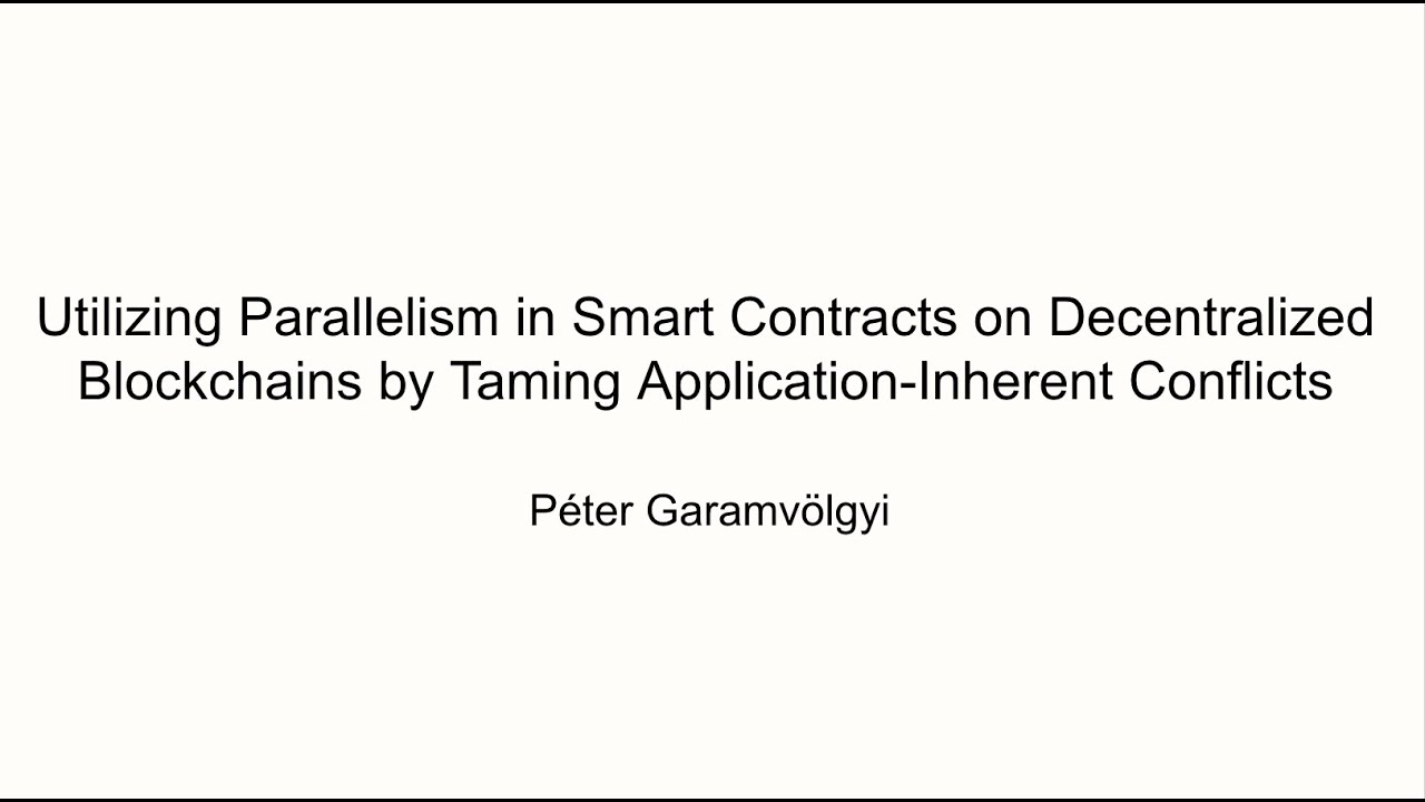 ICSE'22: Parallel Execution on Ethereum - YouTube