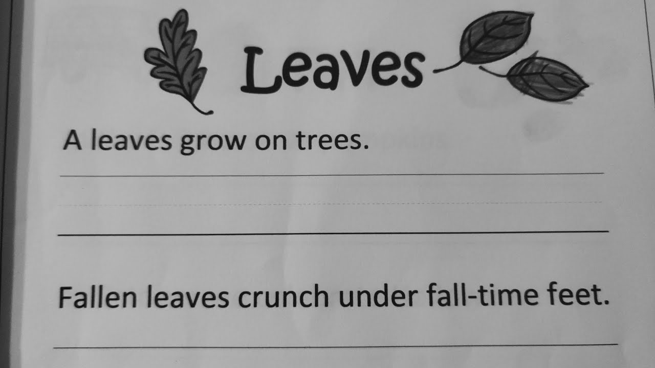Crunchy Leaves, Happy Reading: Sentences for Fall || Fall Leaves Fun: A ...