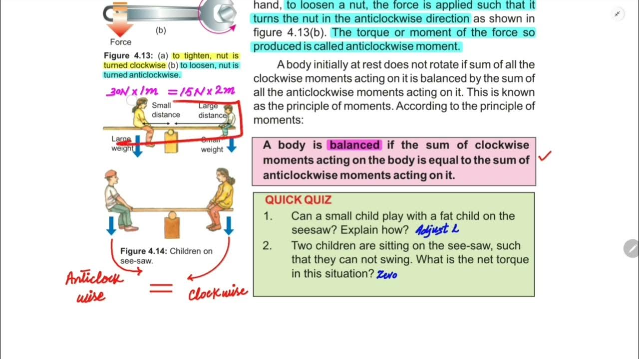 Principle of Moment | Examples and Numerical - YouTube