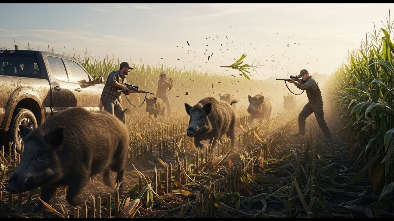 How Farmers and Hunters Fight Millions of Wild Boars Destroying Corn ...