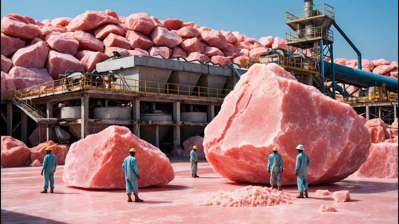 How Himalayan Salt is Mined and Processed - YouTube