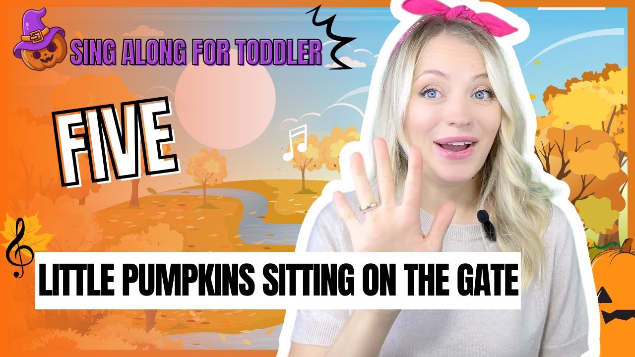 Five Little Pumpkins SingAlong For Toddlers! Catchy Nursery Rhyme # ...