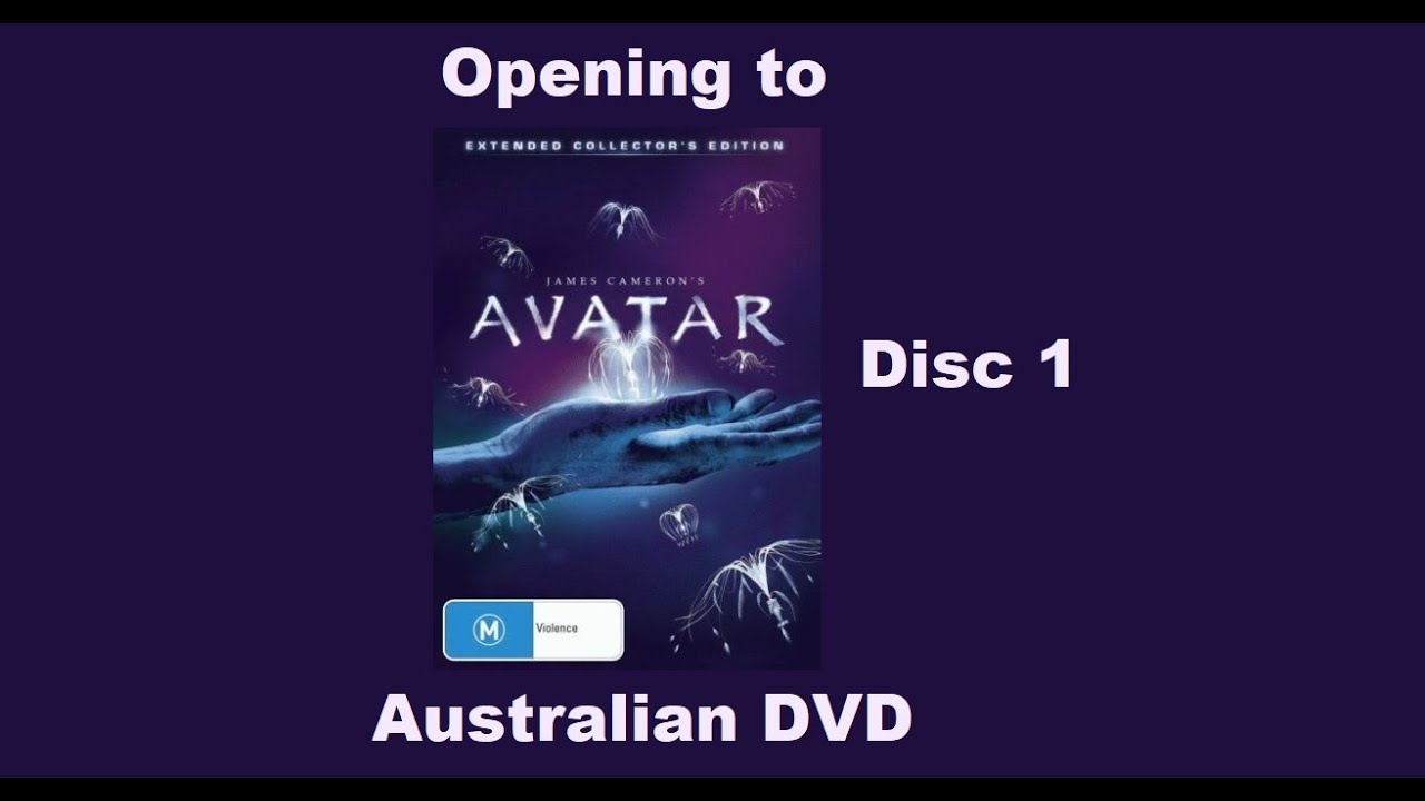 Opening to Avatar (Extended Collector's Edition) Disc 1 Australian DVD ...