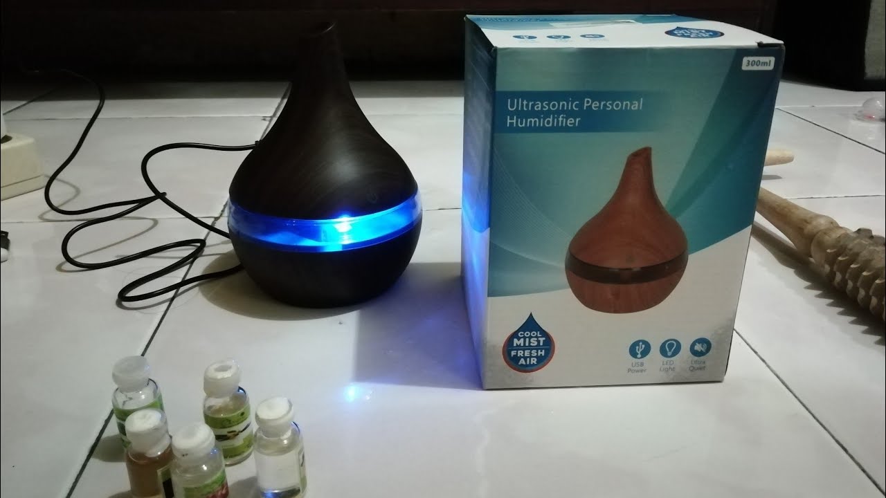 Unboxing Ultrasonic Personal Humidifier || Alat Aroma terapi Ruangan ...