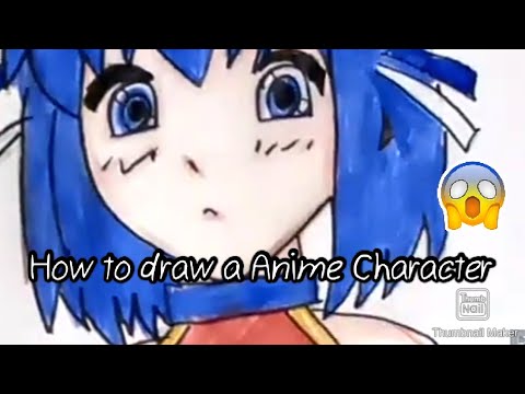 How to draw a Anime Character-(You tube) - YouTube