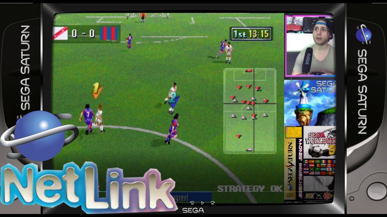 Sega Saturn Netlink Match #5 | Sega Worldwide Soccer 98 | Online ...