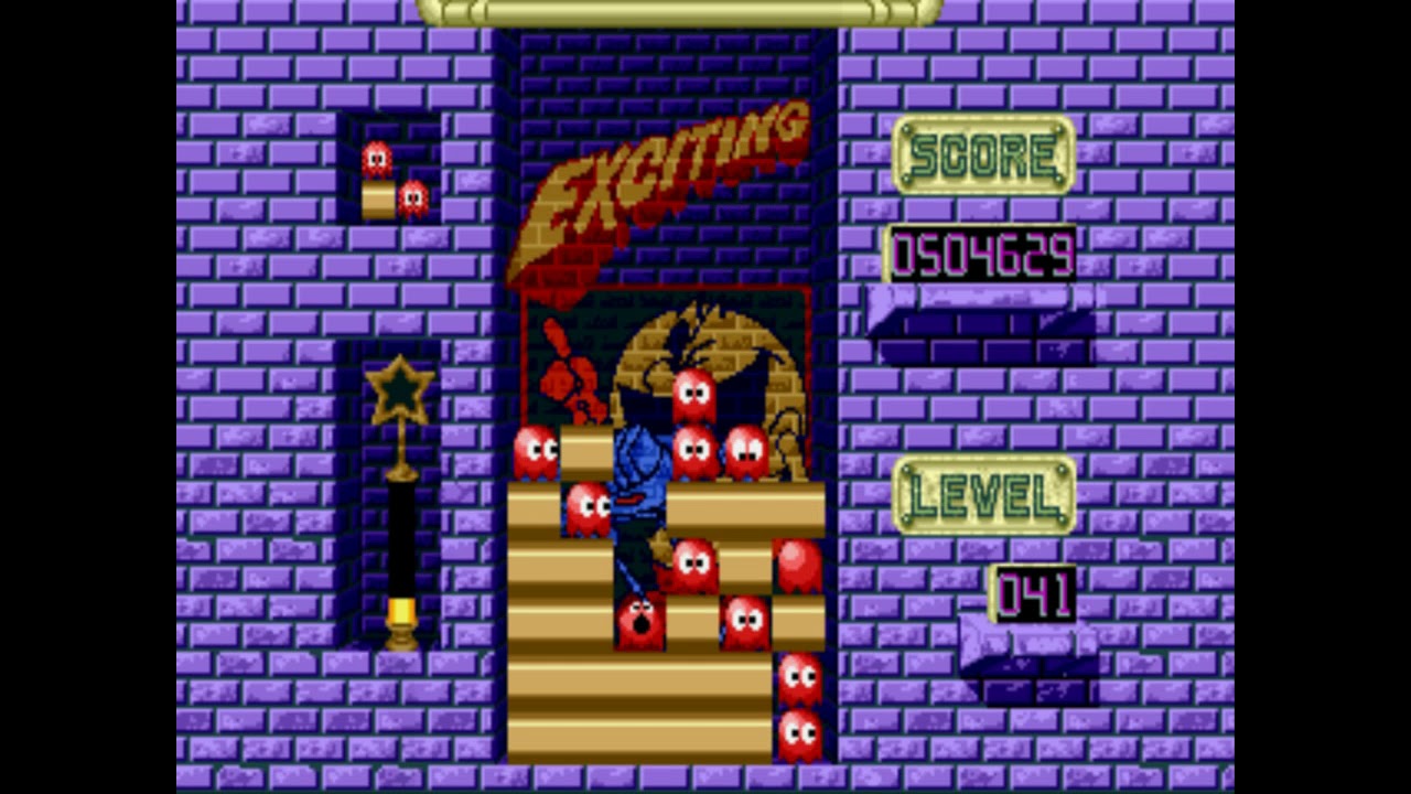 Namco Museum (PS2) - Pac-Attack [Normal Mode] - YouTube