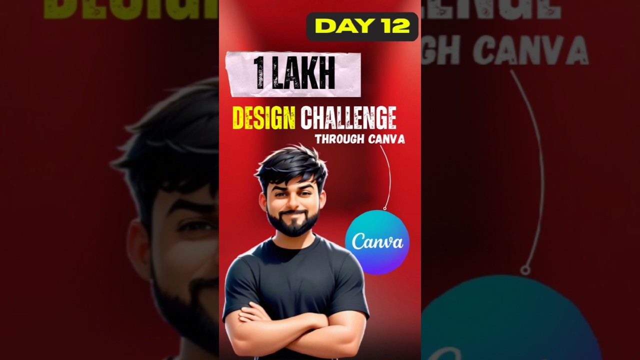 Day 12 of my 1 Lakh design challenge using Canva! #minivlog - YouTube