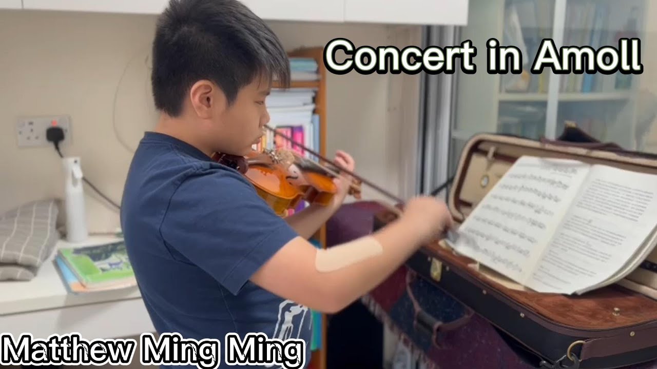 Concert in a moll by Matthew Man - Violin - Practice - YouTube
