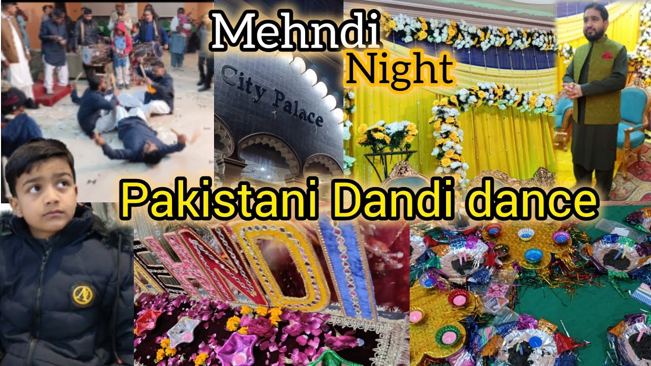 Mehndi night/Pakistan famous dandi dance by Daniyal diary - YouTube