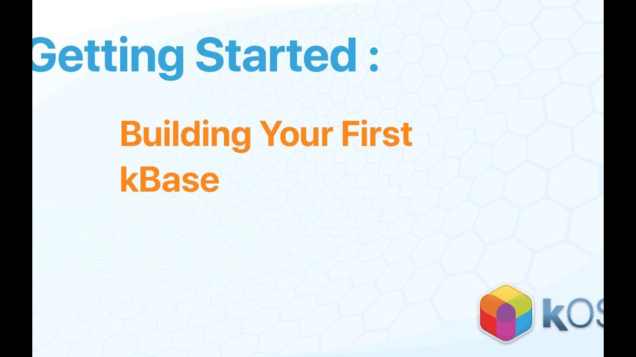 Building your first kBase - YouTube