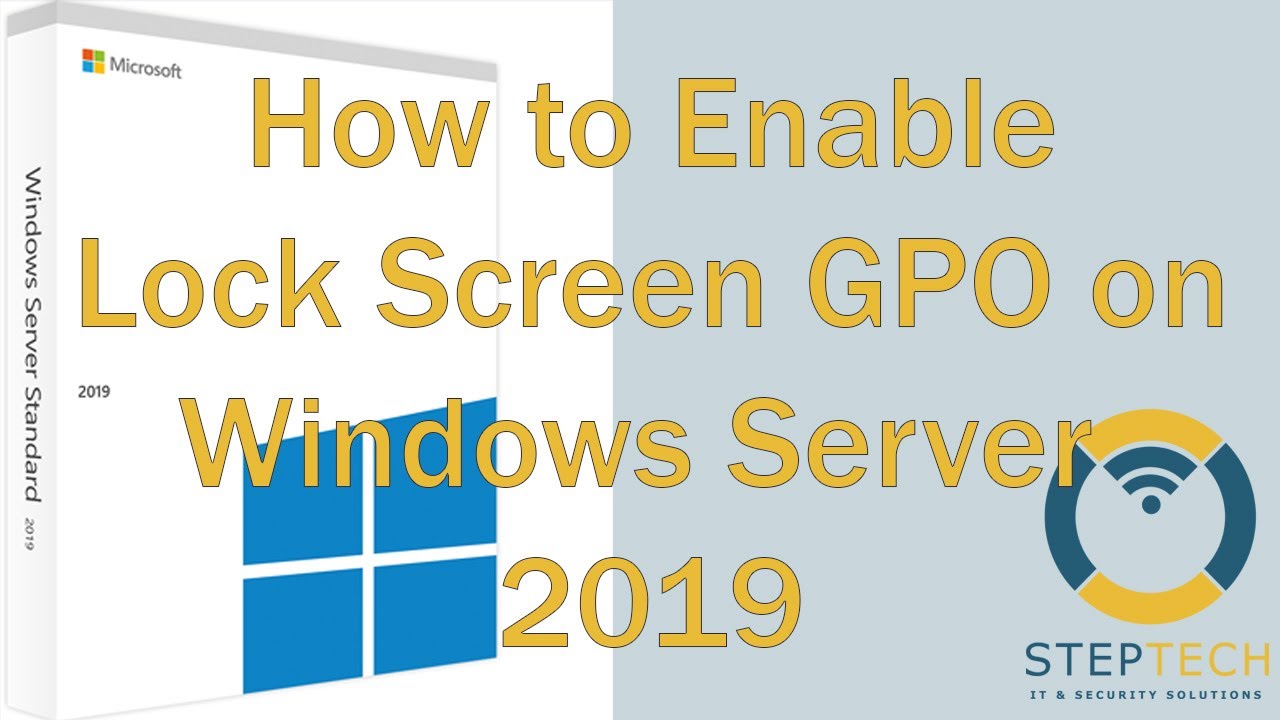 20 How to Enable Lock Screen GPO on Windows Server 2019_Kurdish - YouTube