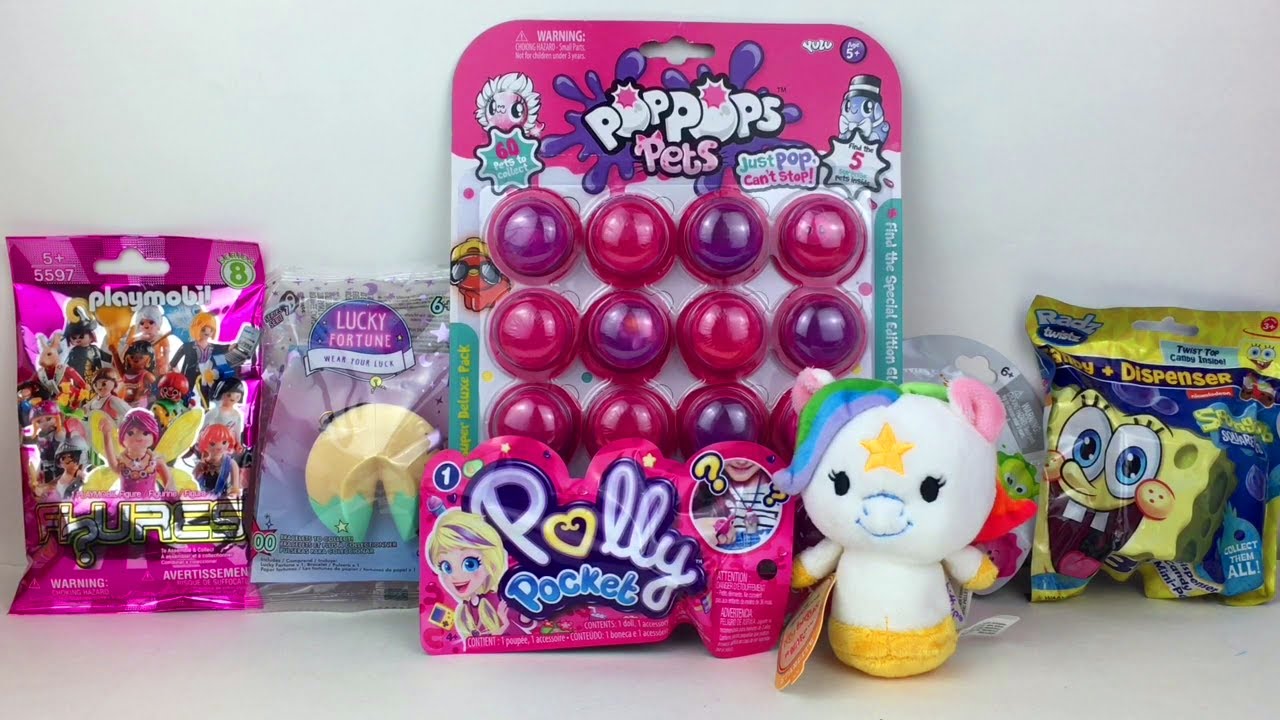 Pop Pop Pets Polly Pocket Lucky Fortune Playmobil SpongeBob Radz Blind ...
