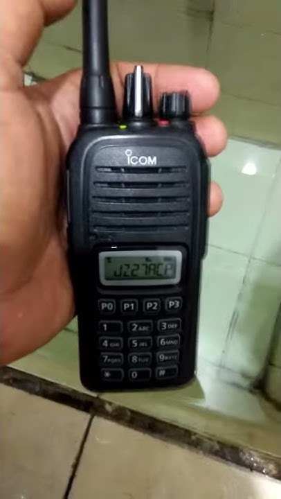 CARA TEST HT ICOM V88 KEDAP AIR - YouTube