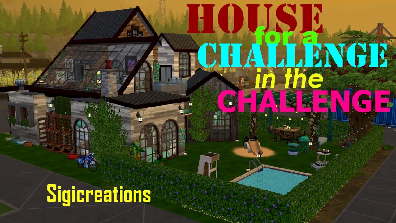 House for a challenge in the challenge | The Sims 4 | New scenario ...