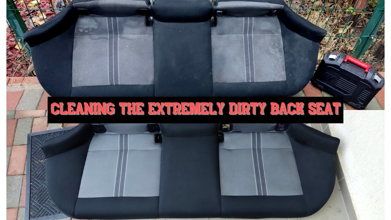 Dirty rear seat extraction with Karcher Puzzi - YouTube