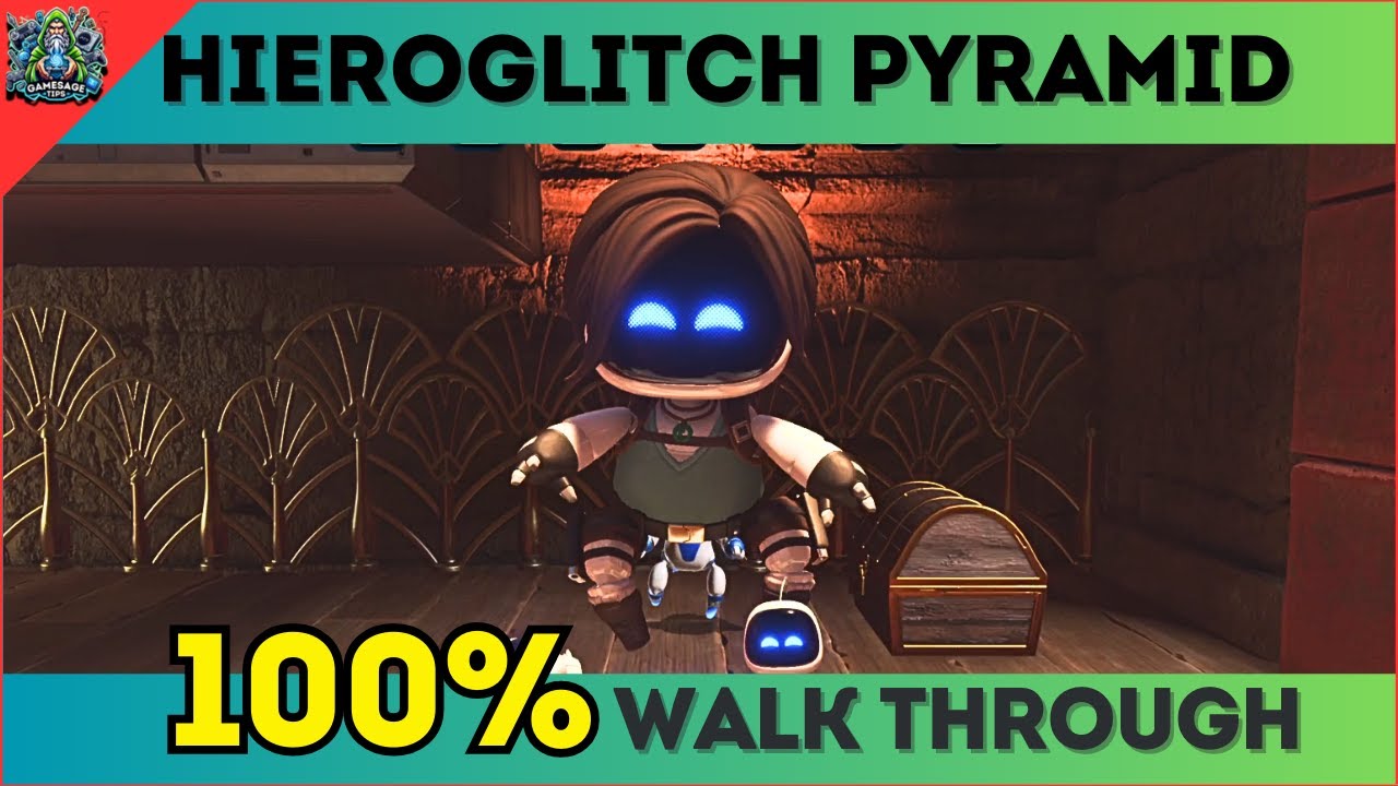 OMG! I Found Lara Croft In Astro Bot | Hieroglitch Pyramid All Bots ...