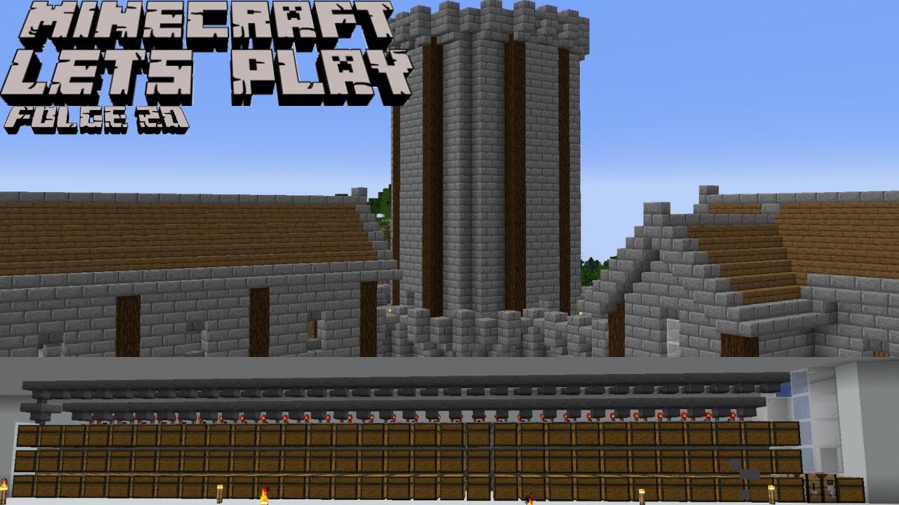 Bergfried und Lager erstmal Ferig | Let´s Play Minecraft Folge 20 - YouTube