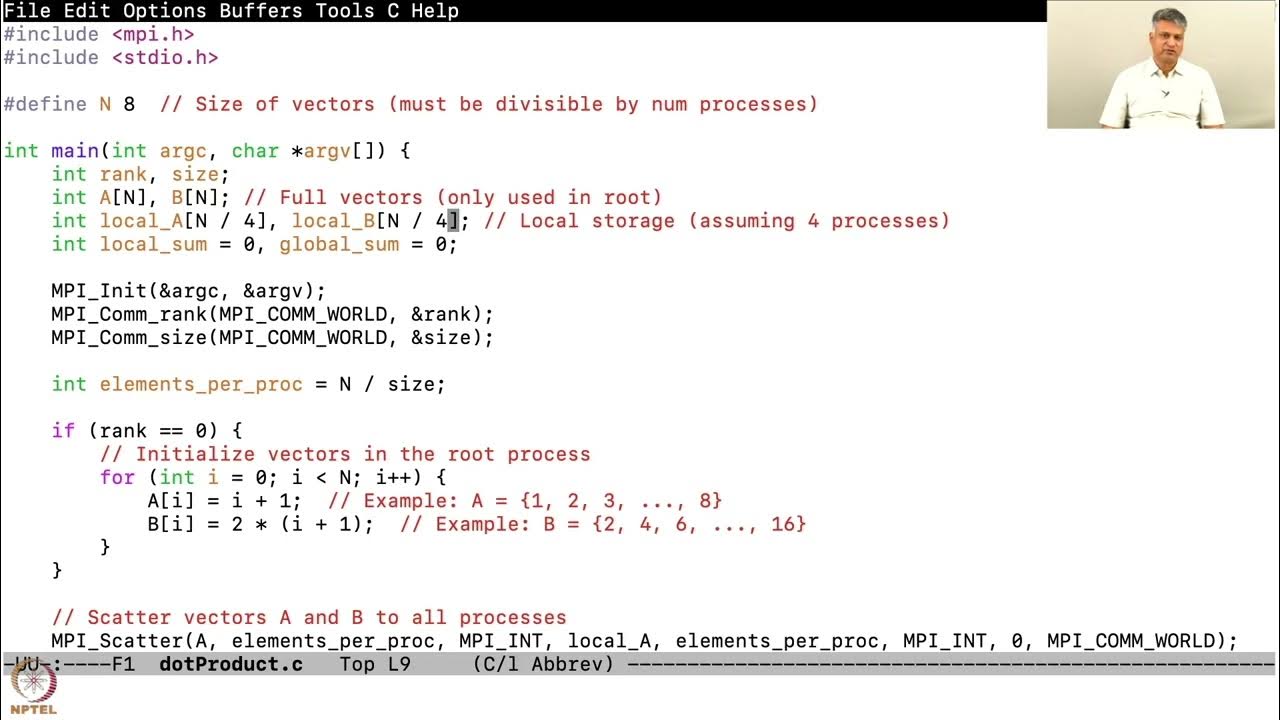 Week 6: Lecture 1: Examples of Collective Communication in MPI: Part 1 - YouTube
