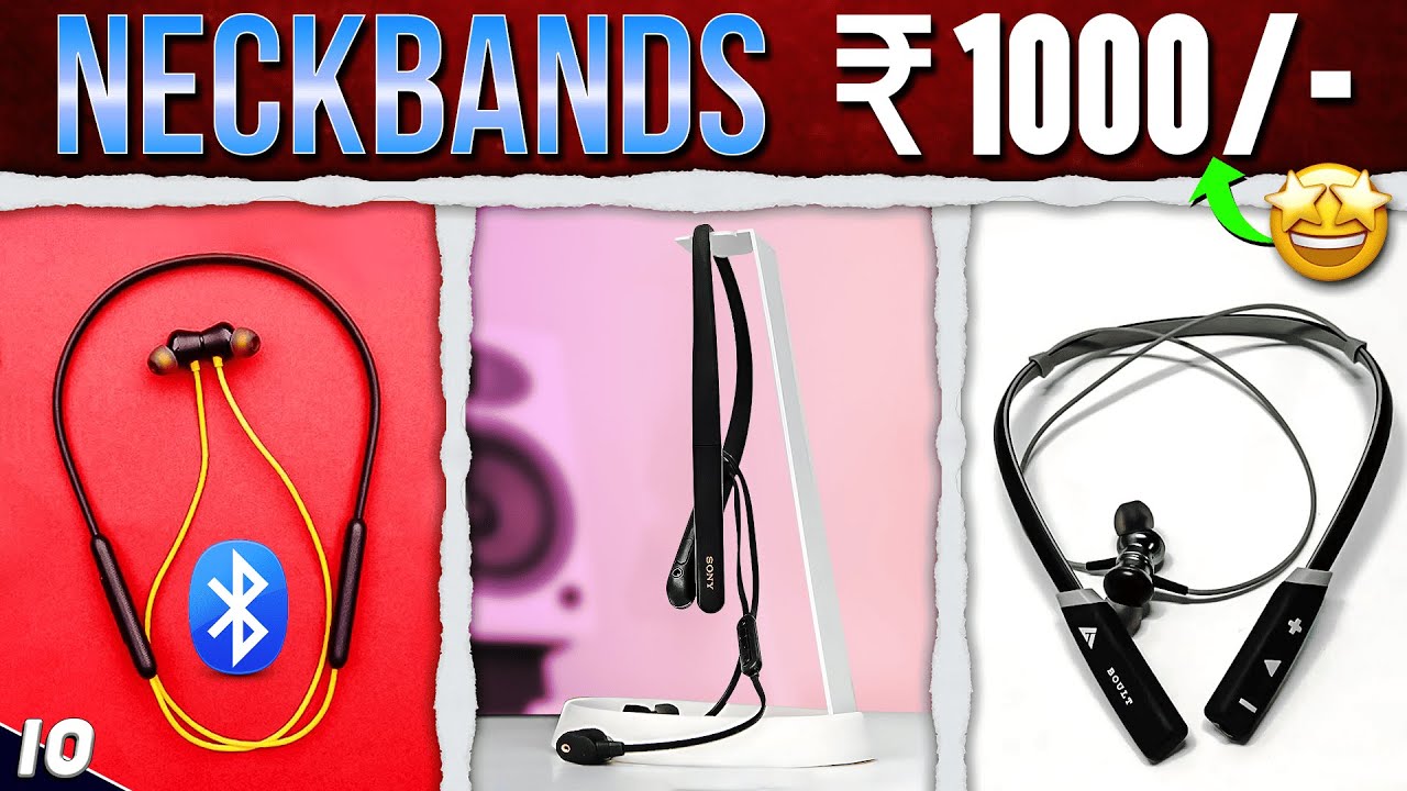 Best Neckbands Under ₹1000 In 2025🔥Ultimate🔥 Top 5 Neckband Under 1000 ...