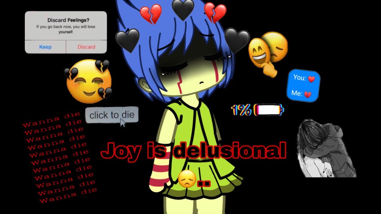 JOY IS DELUSIONAL..? || inside out 2 || skit. || Gacha life || !~ - YouTube