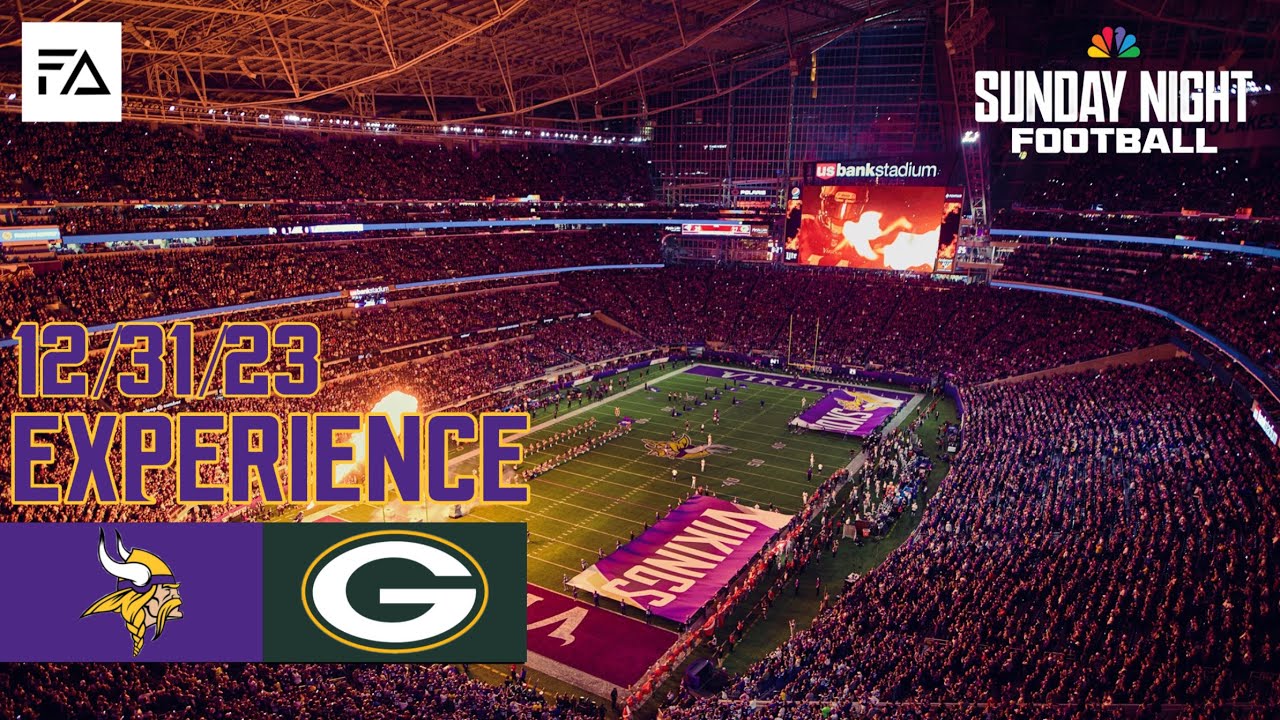 Minnesota Vikings Sunday Night Football Experience vs Green Bay Packers ...