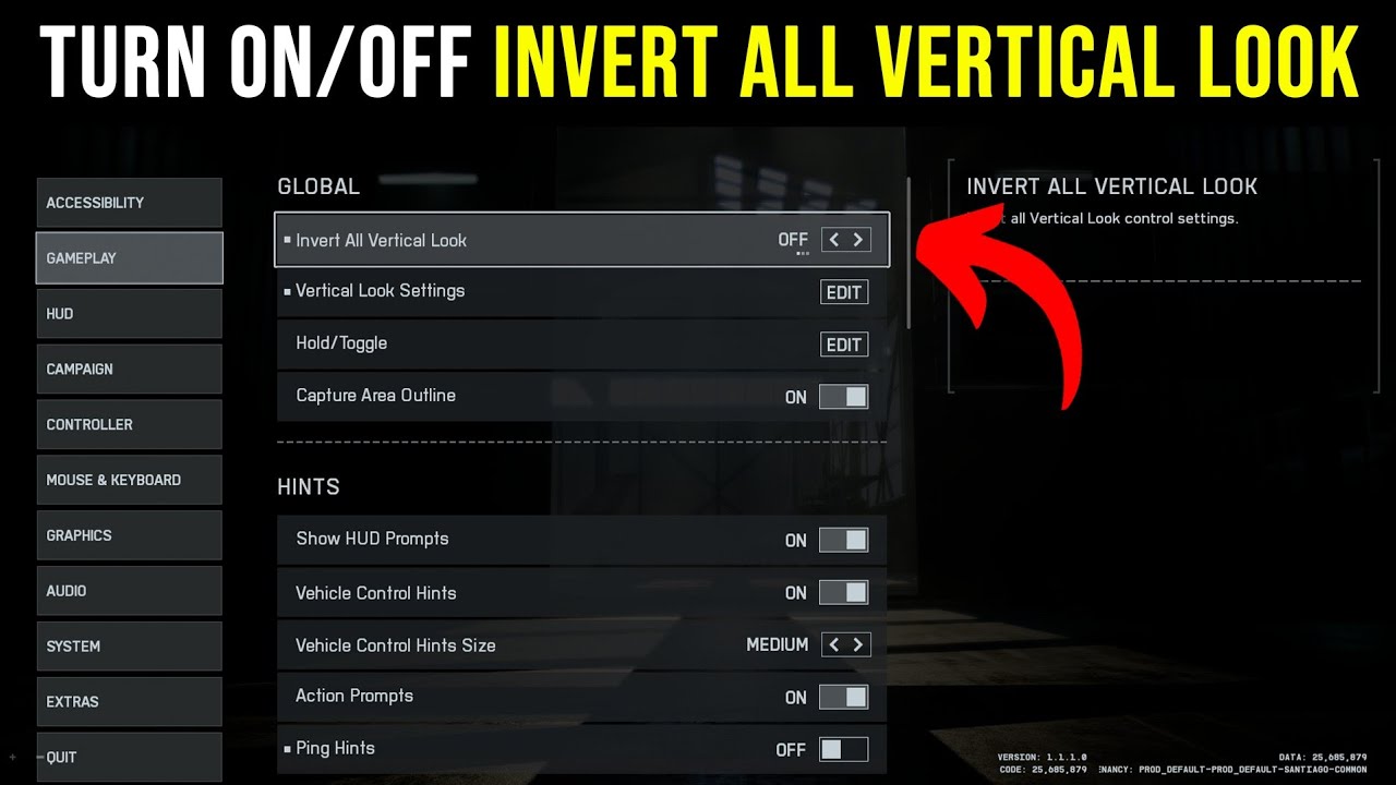 How To Turn On/Off Invert All Vertical Look Battlefield 6 - YouTube