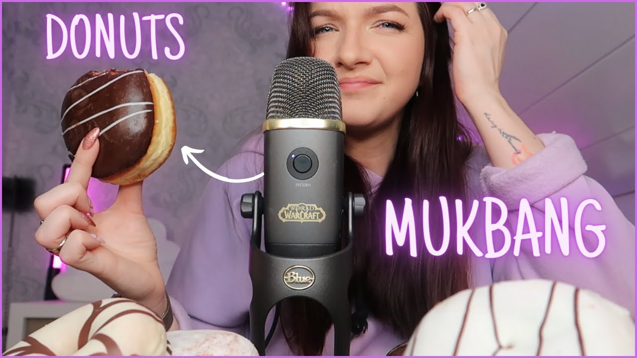 ASMR MUKBANG • Eating Donuts / Pączki • Polish ASMR / ASMR Po Polsku ...