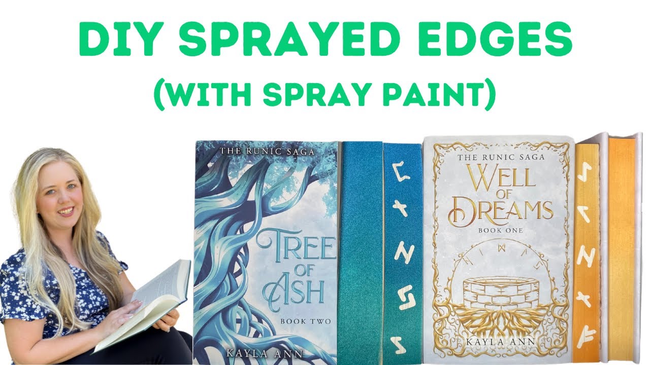 DIY Sprayed Edges (with spray paint) - YouTube