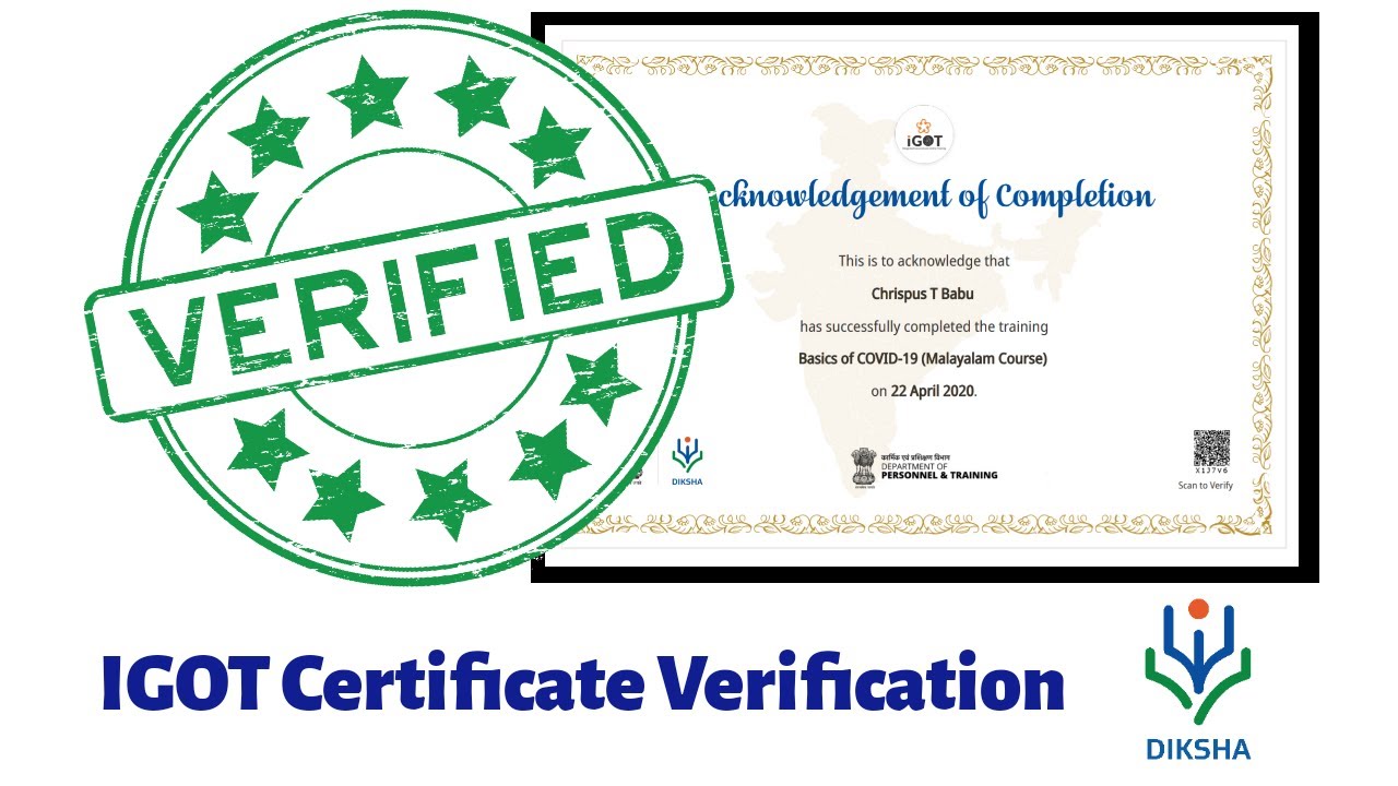 How to download IGOT Deeksha issued certificate and complete the ...