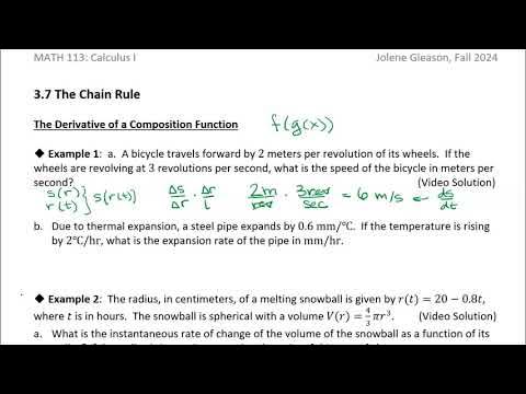 3.7 The Chain Rule: Example 1 - YouTube