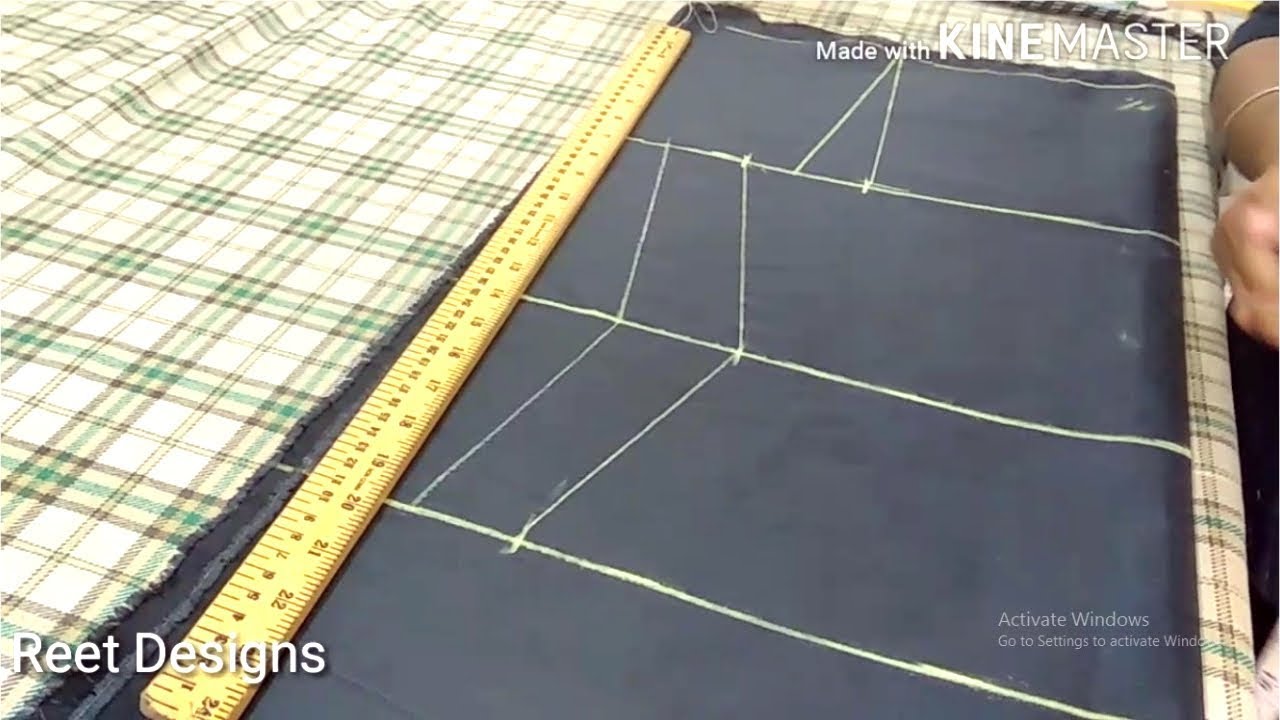 Simple Kurti Cutting Step by Step || Boat Neck Kameez/Kurta Cutting ...