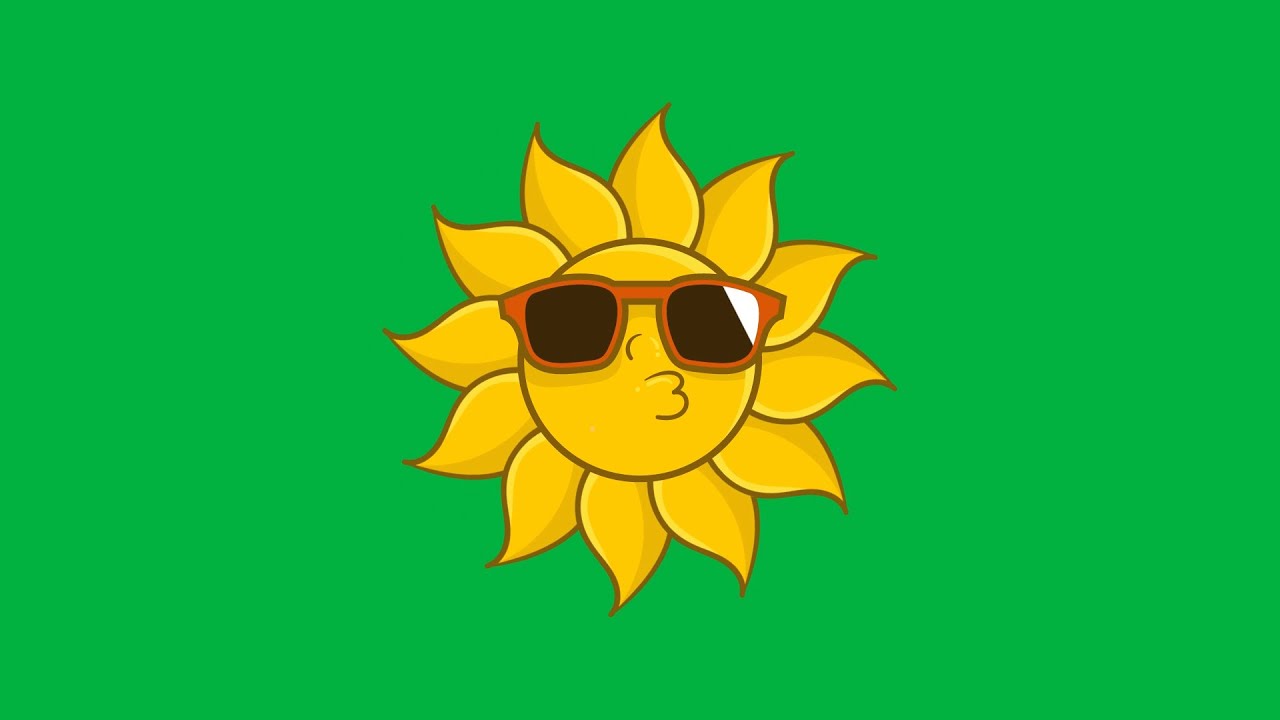8 Sun Animations - Green Screen - YouTube