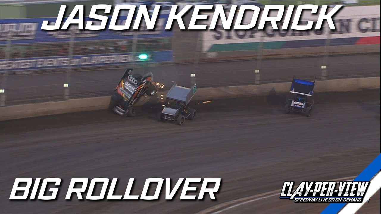 Sprintcars | Jason Kendrick Rollover - Perth - 22nd Apr 2023 | Clay-Per ...