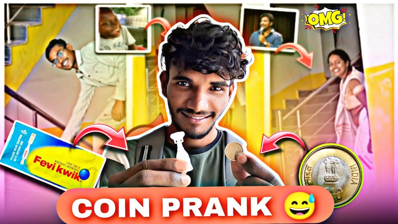 COIN 🪙 PRANK On Cute Girl 😂|| Cute Girl Reaction || Funny Prank 🤣🤣# ...